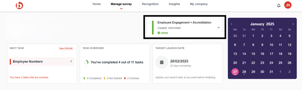 How Can I Access My Previous Survey Set-up Dashboard?