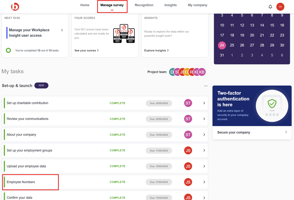 What Is The Employee Numbers Task?
