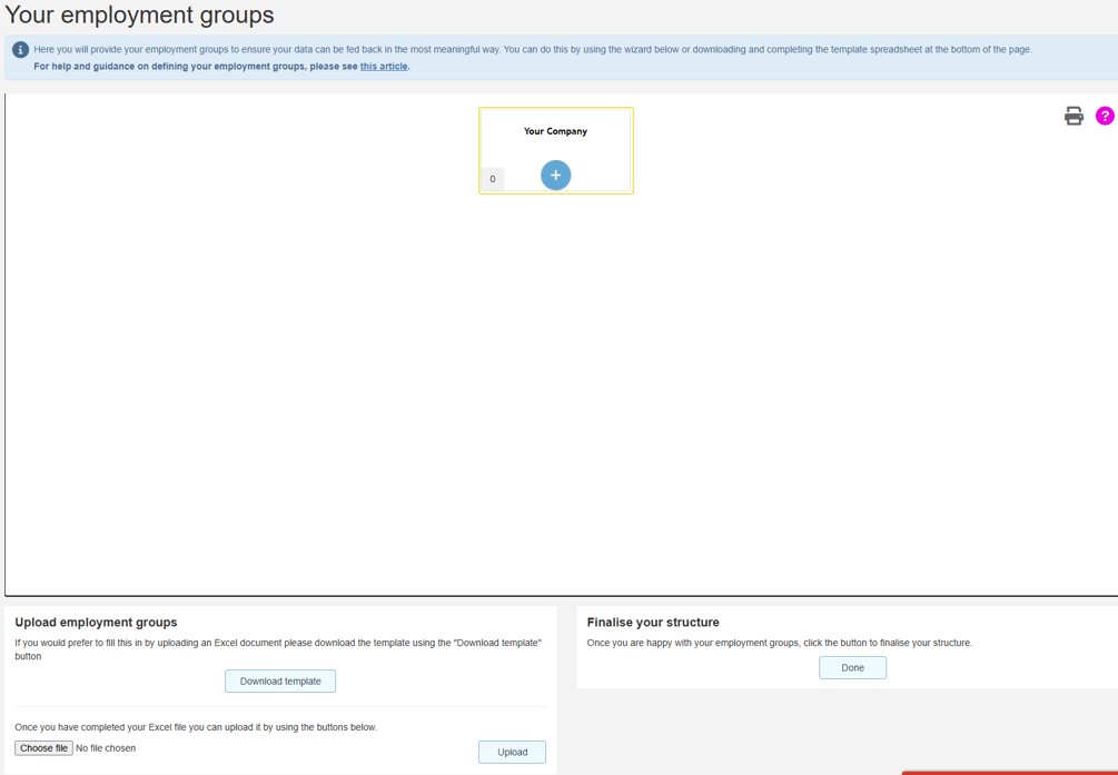 Setting up your employment groups