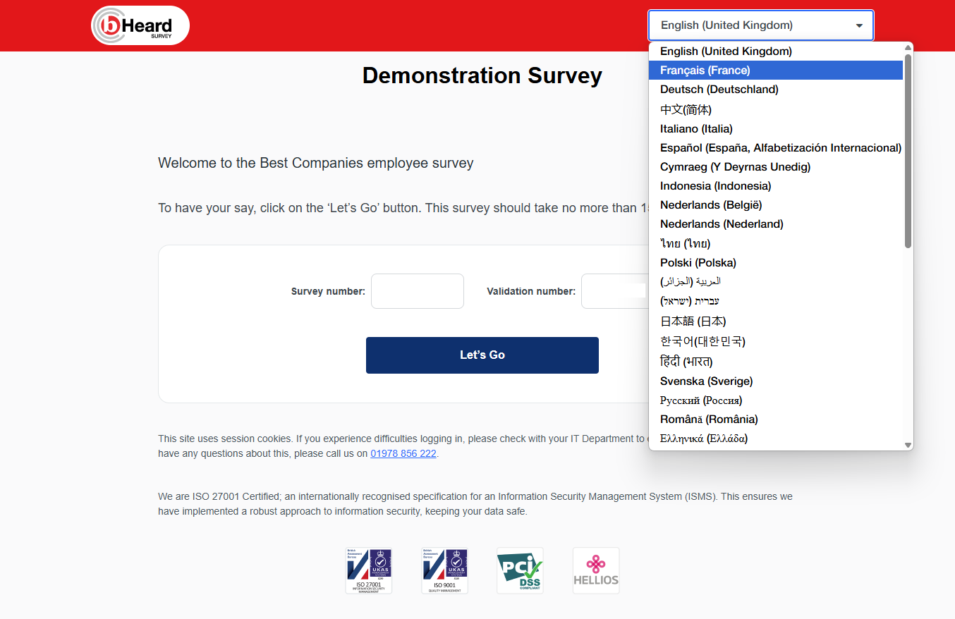 Survey Language Availability And Selection Guide